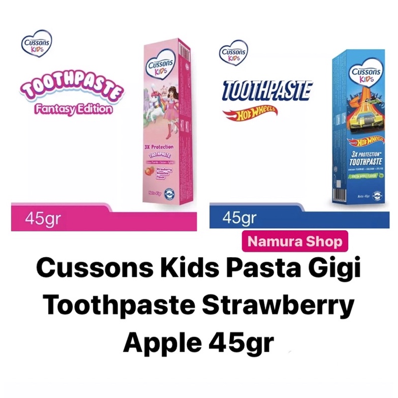 Jual CUSSONS KIDS Toothpaste Strawberry Smoothie Fresh Apple 45g 45 gr ...