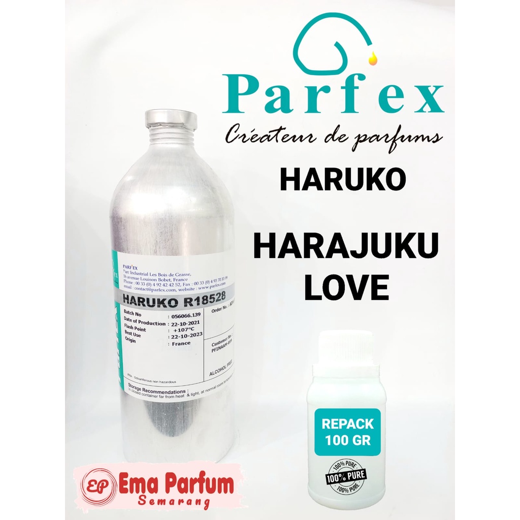 Jual (100 GRAM) HARUKO BY PARFEX REPACK 100 GRAM. BIBIT PARFUM MURNI ...