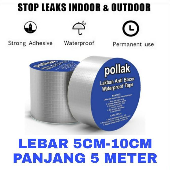 Jual Lakban Tambal Atap Bocor Super Kuat Tahan Air Bahan Aluminium Foil - 5Cm X 5 Meter Termurah ...
