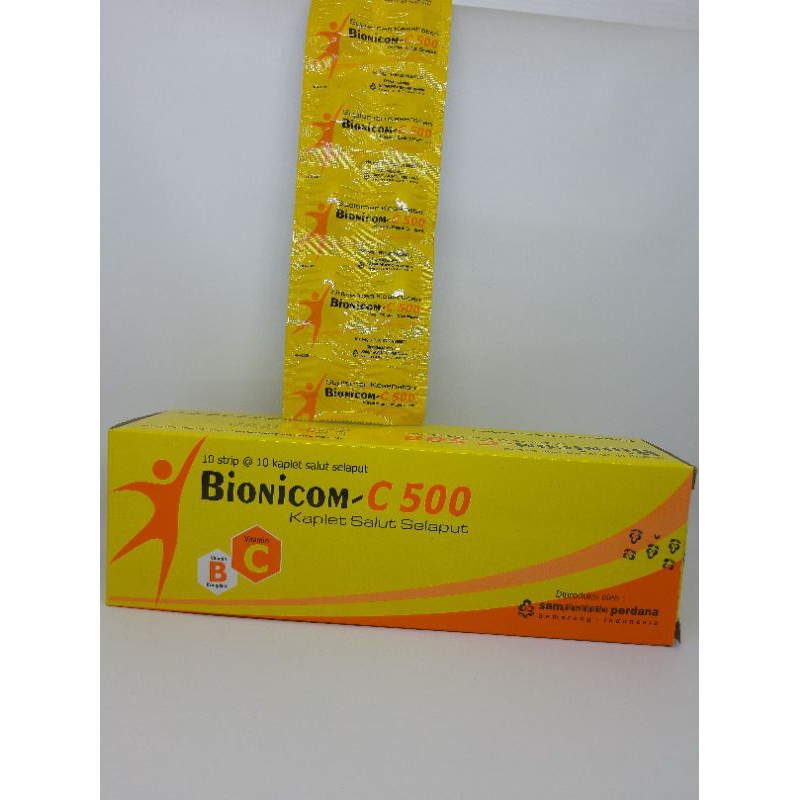 Jual BIONICOM C 500MG VITAMIN DAYA TAHAN TUBUH PER STRIP | Shopee Indonesia