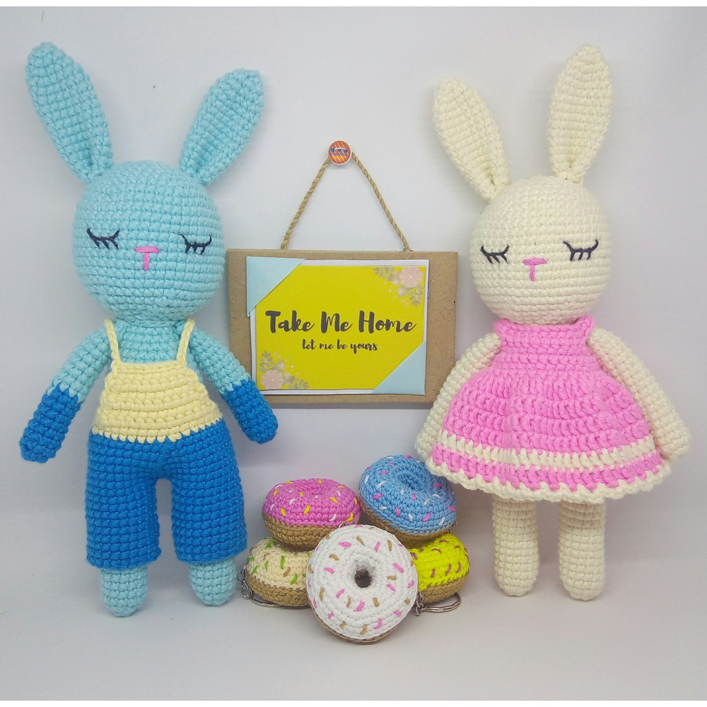 Jual Boneka Rajut Bunny Amigurumi (Pre-Order) Indonesia|Shopee Indonesia