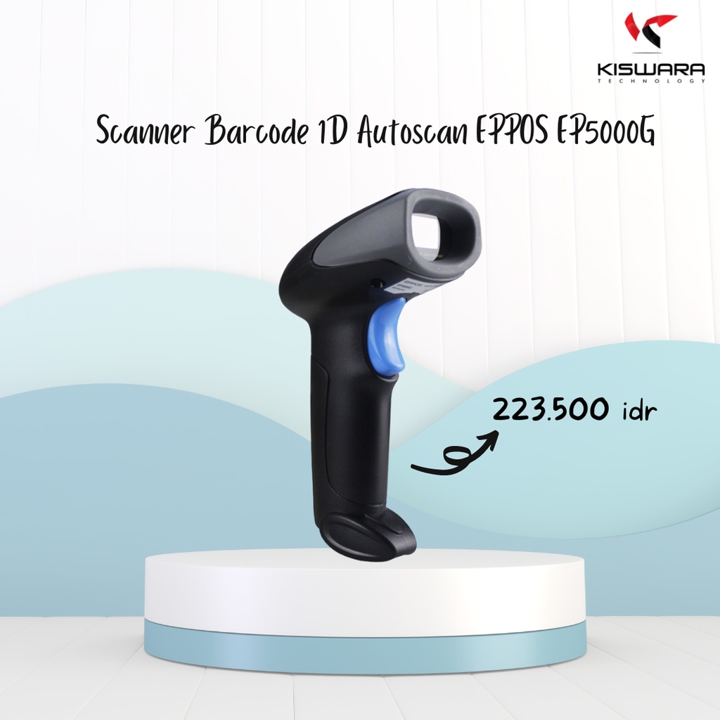 Jual Scanner Barcode 1D Autoscan EPPOS EP5000G | Shopee Indonesia