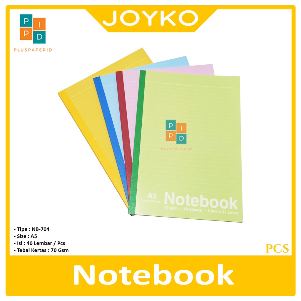 Jual JOYKO Buku Catatan Notebook A5 NB-704 - Pcs | Shopee Indonesia