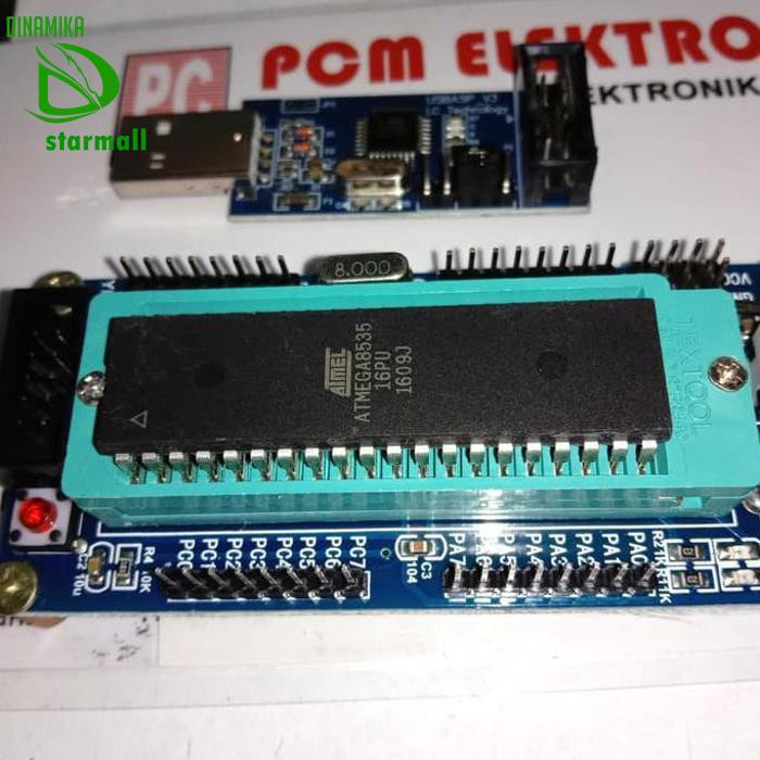 Jual Minsys Atmega 8535 Minimum System Include Downloader And Ic Atmel ...