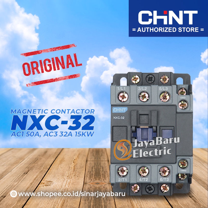 Jual Contactor Kontaktor CHINT NXC-32 NXC32 24V 36V 48V 110V 220V 400V ...