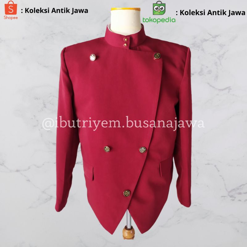 Jual Beskap Landung Tessa Maroon | Shopee Indonesia