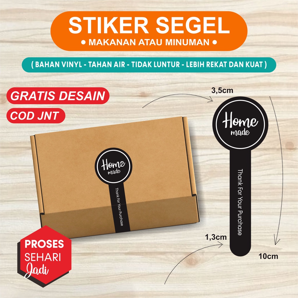 Jual STIKER LABEL MAKANAN / STIKER MINUMAN / STIKER SEGEL BAHAN VINYL ...