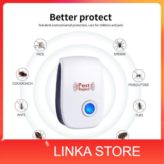 Jual Elektronik Pest Reject Ultrasonic / Alat Pembasmi Serangga Tikus ...