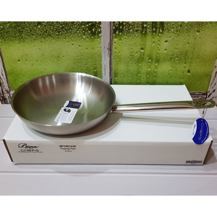 Jual BIMA CHEFS FRYING PAN STAINLESS 28 CM / PENGGORENGAN GAGANG SATU STAINLESS / BP1901528 ...