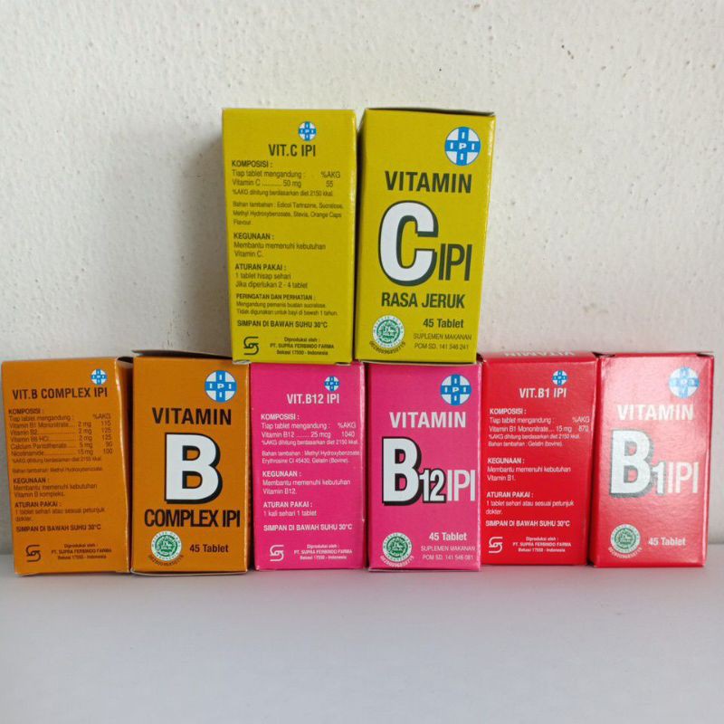 Jual Vitamin Ipi B1,B12,B Complex, dan C | Shopee Indonesia