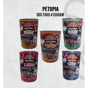 Jual PETOPIA DOG FOOD KALENG 415gr - Makanan Anjing Basah Murah ...