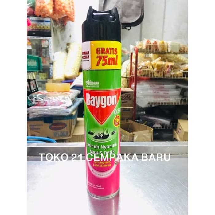Jual Baygon Aerosol Wangi FLOWER GARDEN 600 ml | Baygon Spray Murah ...