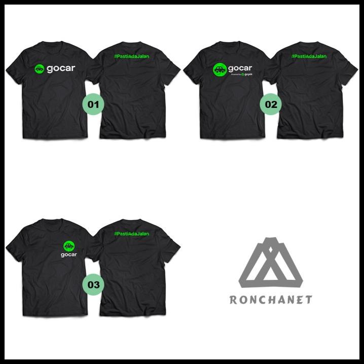 Jual Kaos Gojek Gocar | Logo Baru | 2 Sisi Sablon | Shopee Indonesia