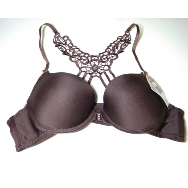 Jual Bra Fashion - BH bukaan depan - Dark Choco | Shopee Indonesia