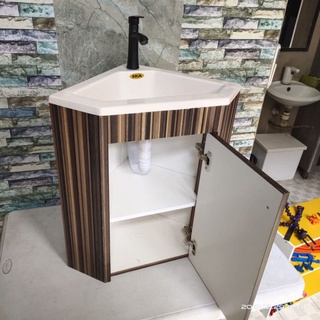 Jual wastafel sudut gantung / wastafel gantung kabinet / wastafel cuci ...