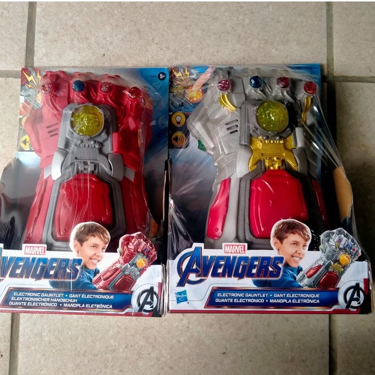 Jual Marvel Avengers Electronic Gauntlet merah abu abu Mainan Action ...
