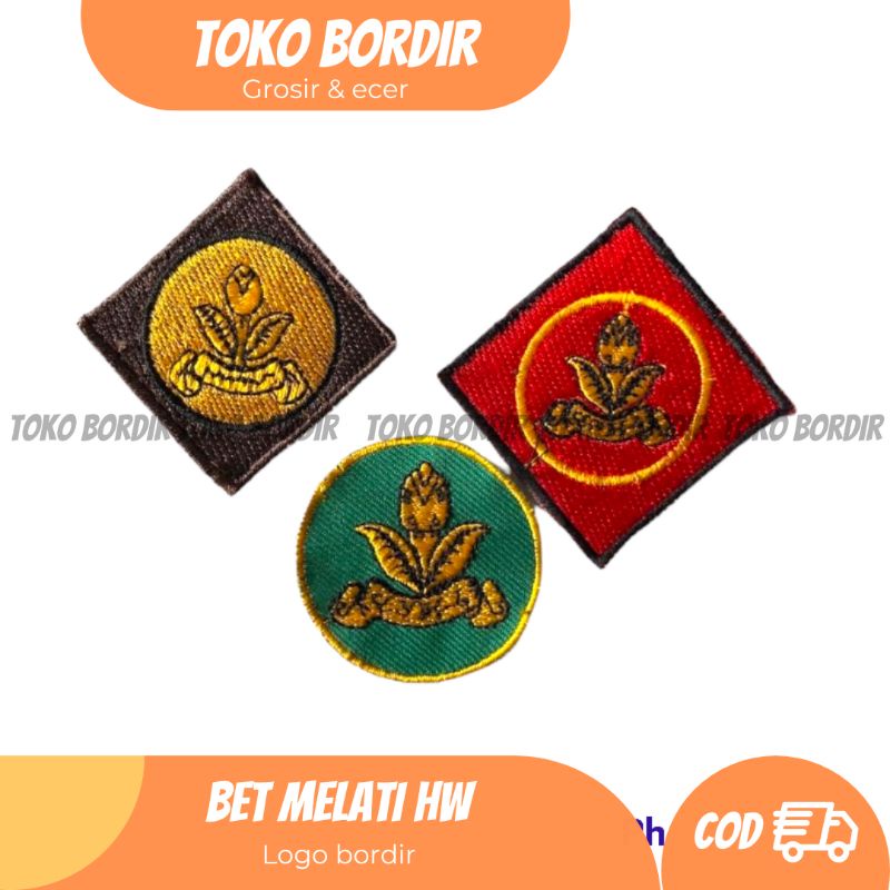 Jual logo bordir melati hw saku bordir | Shopee Indonesia