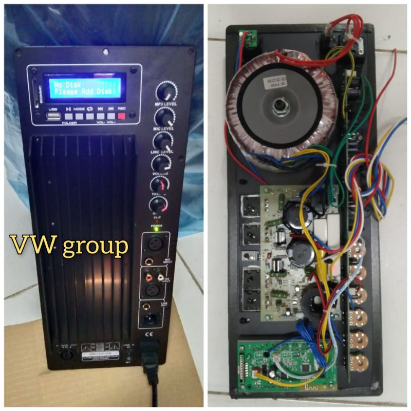 Jual Power kit Mesin Speaker Aktif USB BLUETOOTH REC 1000 watt 16x38 ...