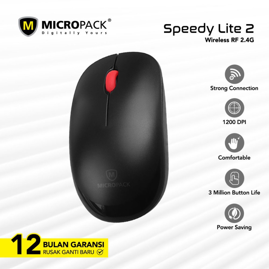 Jual Micropack Optical Wireless Mouse Speedy Lite 2 (MP-702W) | Shopee ...
