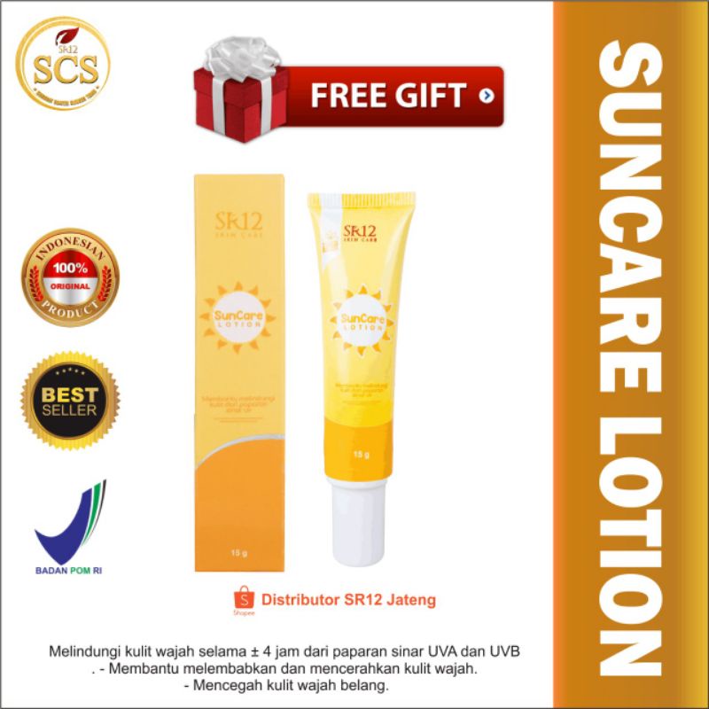 Jual SR12 Suncare Lotion SPG 25++ / Menjaga Kulit Tetap Sehat dan Lembab | Shopee Indonesia