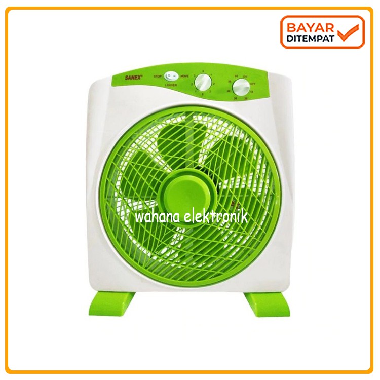 Jual Kipas Angin Kotak Box Fan Kipas Duduk SANEX 12 inch - 30 cm ...