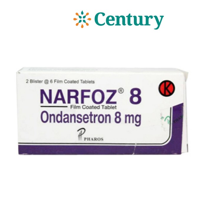 Jual NARFOZ 8 MG 1 STRIP ISI 6 TABLET / ONDANSETRON / MUAL / MUNTAH ...
