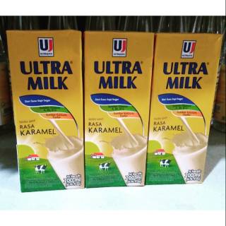 Jual SUSU ULTRA MILK UHT KARAMEL 200ML Indonesia|Shopee Indonesia