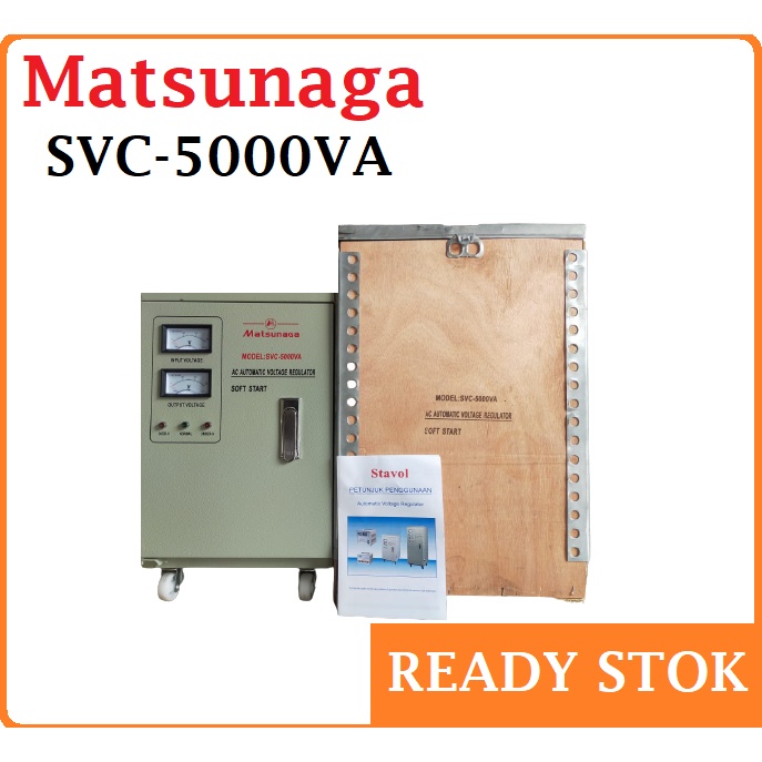 Jual Matsunaga Stavol Stabilizer 5000 Watt 5KVA penstabil tegangan ...