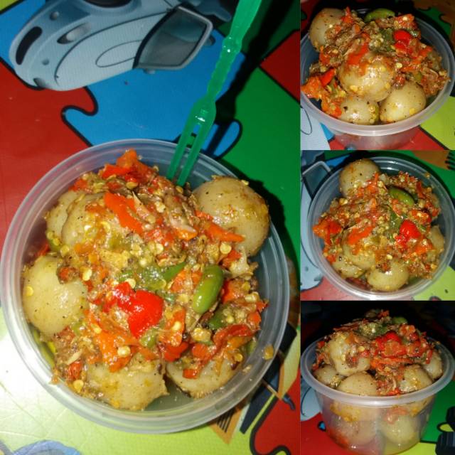 Jual Cilok Mercon Sambal Hijau dan Sambal Geprek Merah | Shopee Indonesia