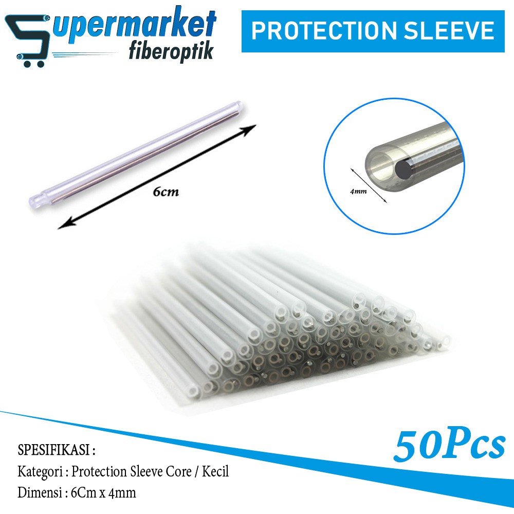 Jual PROTECTION SLEEVE FIBER OPTIK 6CM ISI 50 PCS | Shopee Indonesia