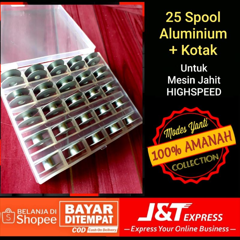 Jual spul mesin jahit juki/typical isi 25 pcs dan kotaknya | Shopee ...