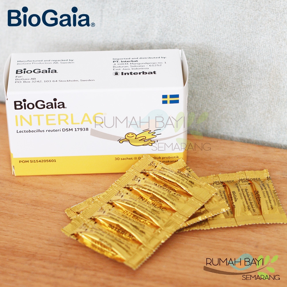 Jual BioGaia Interlac per Sachet 0.3gr - Probiotik Pencernaan untuk ...