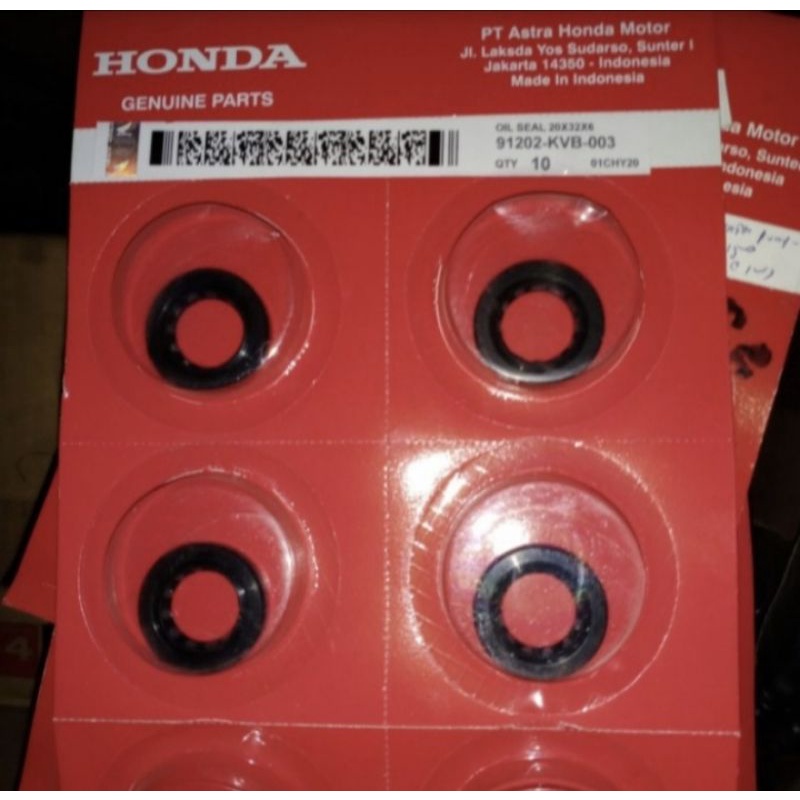 Jual SEAL AS PULLY SIL PULI BEAT VARIO SCOOPY SPACY 20x32x6 KVB ORI HONDA | Shopee Indonesia