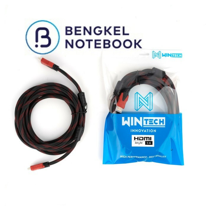 Jual Kabel HDMI 5 Meter Kabel HDMI to HDMI 5 Meter Bulat | Shopee Indonesia