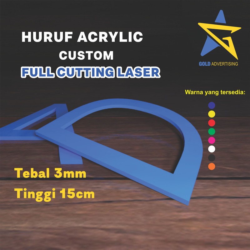 Jual Huruf Akrilik Single Layer T 15cm Tebal 3mm | Shopee Indonesia