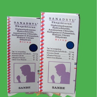 Jual SANADRYL EXPECTORANT SYRUP DAN SANADRYL DMP SYRUP | Shopee Indonesia