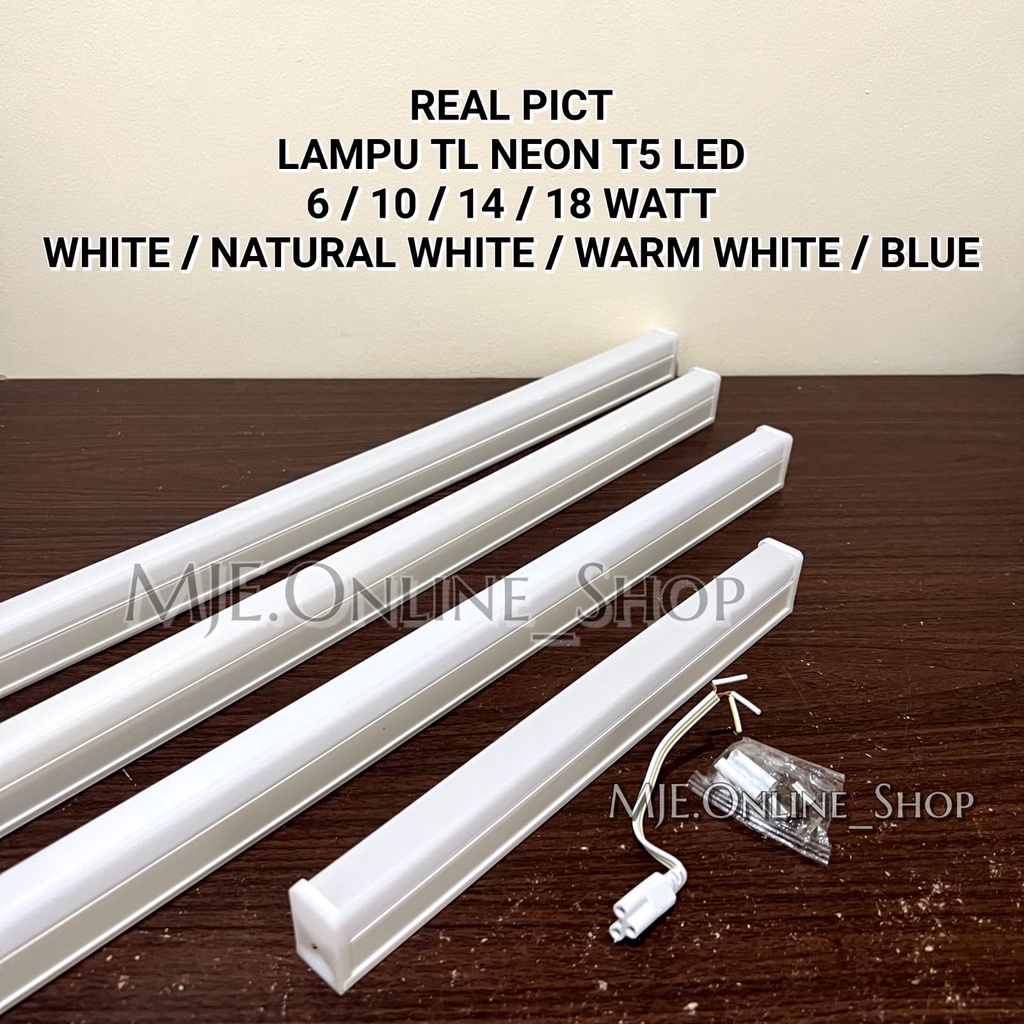 Jual LAMPU TL NEON T5 LED 6W/10W/14W/18W / WHITE / NATURAL WHITE / WARM WHITE / BLUE | Shopee ...