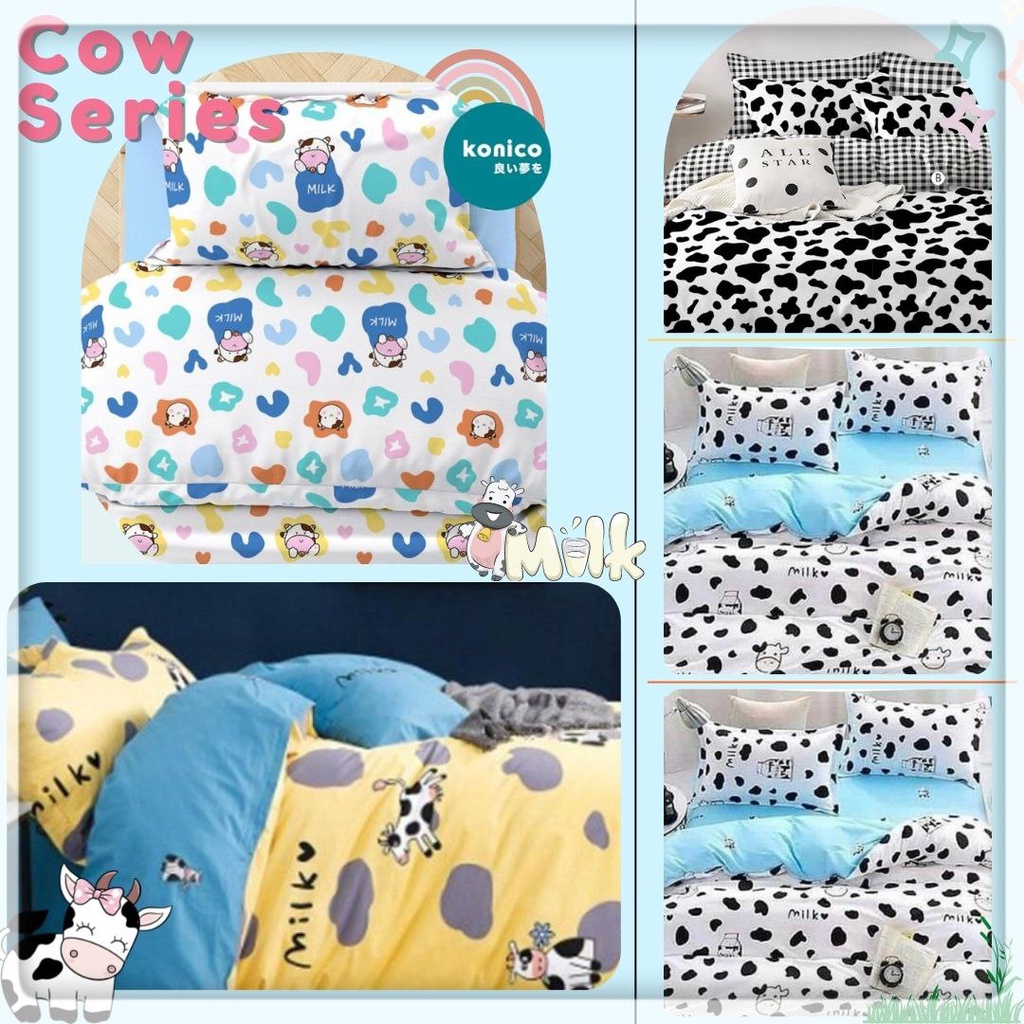 Jual KONICO kain Katun sprei Meteran Motif karakter anak Sapi Milk Cow CALF l Tabur Star Esra ...