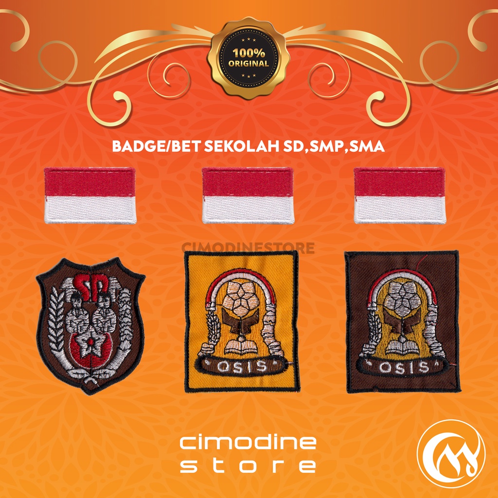 Jual BET/BADGE Sekolah SD/SMP/SMA | 6 x 7,5 cm | Shopee Indonesia