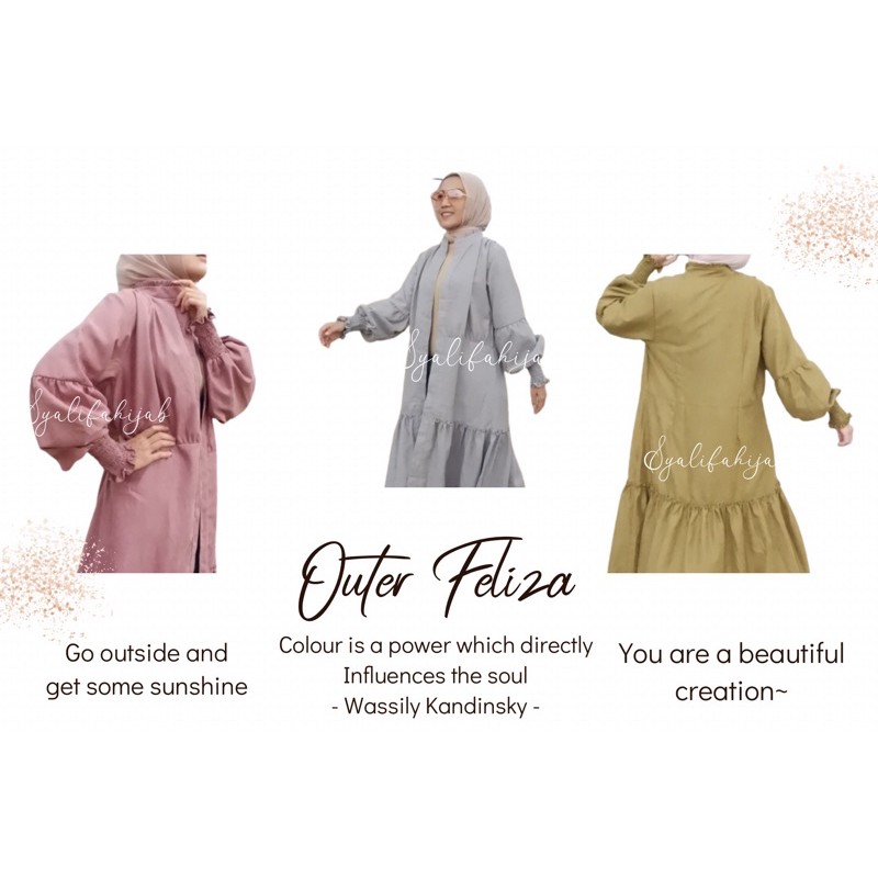 Jual Syalifa Hijab - Outer Feliza | Shopee Indonesia