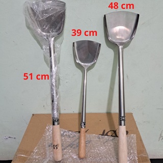 Jual Spatula Sutil Sodet Stainless Steel Gagang Kayu Jumbo Besar Sedang ...