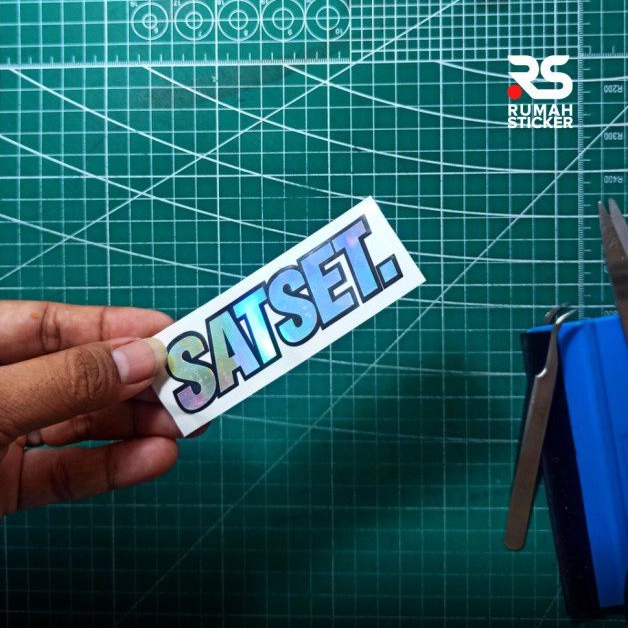 Jual STICKER STIKER CUTTING VIRAL SATSET | Shopee Indonesia
