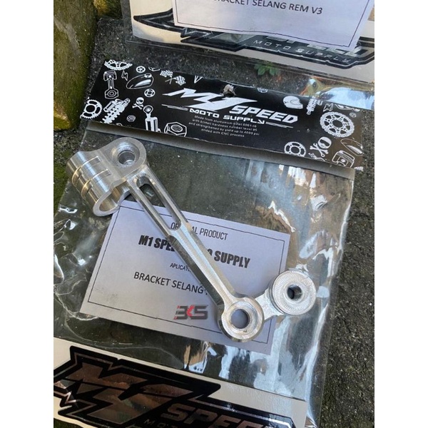 Jual bracket pangkon selang rem m1 speed almunium cnc pegangan selang ...