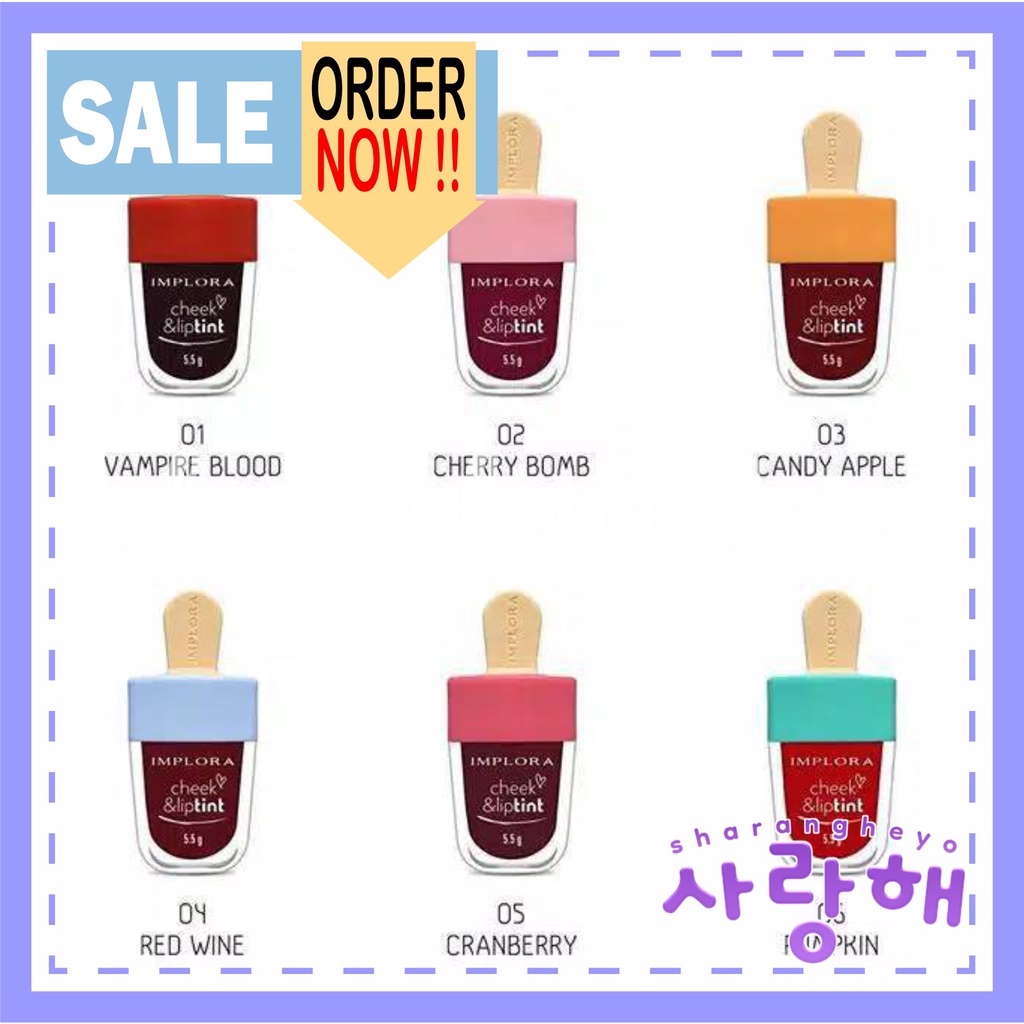 Jual Implora Cheeck & Lip Tint/ Lip Tint Implora Bpom/Implora Cheeck ... Jual Implora Cheeck & Lip Tint/ Lip Tint Implora Bpom/Implora Cheeck ...