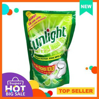 Jual Perlengkapan Cuci Piring - Sunlight Jeruk Nipis Sabun Cair Cuci Piring Refill Sanlait Hijau ...