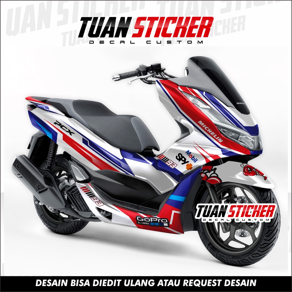 Jual Sticker decal PCX 160 , Striping PCX full body 160 , Sticker PCX ...