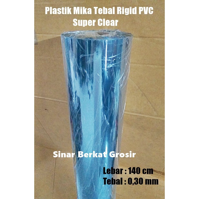Plastik Mika Kaku Rigid PVC Impor Super Clear Tebal 0,30mm Lebar 140cm | Shopee Indonesia
