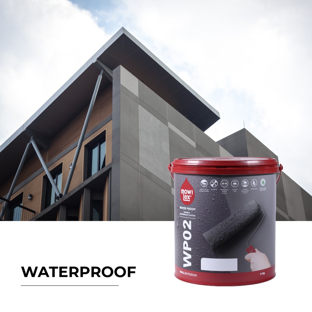 Mowilex WP02 Waterproof Cat Pelapis Anti Bocor 4 Kg | Shopee Indonesia