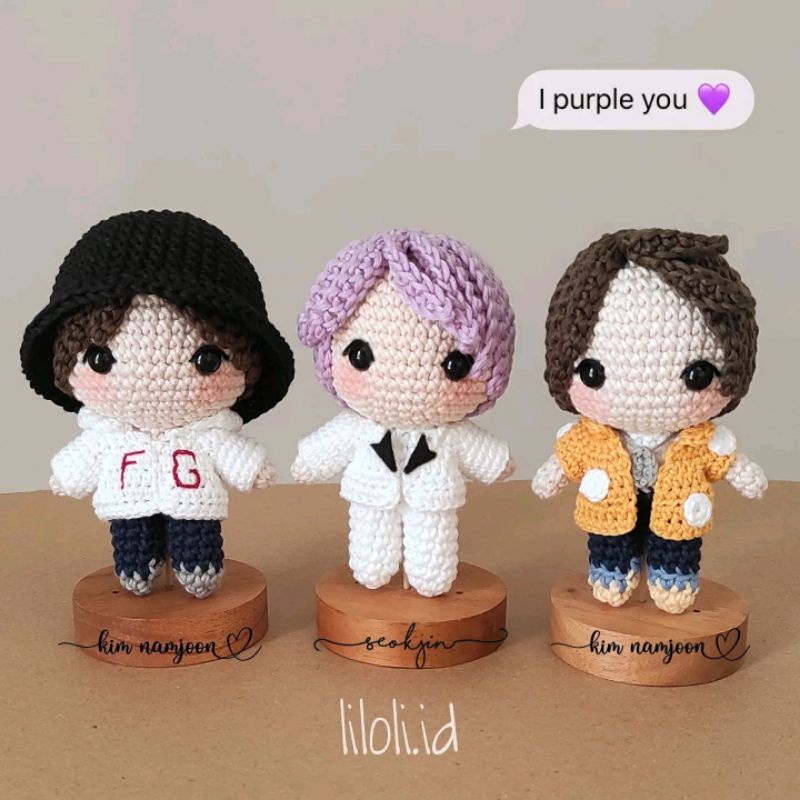 Jual LILOLI CUSTOM boneka kpop bts Jungkook suga jimin RM j-hope V Jin ...