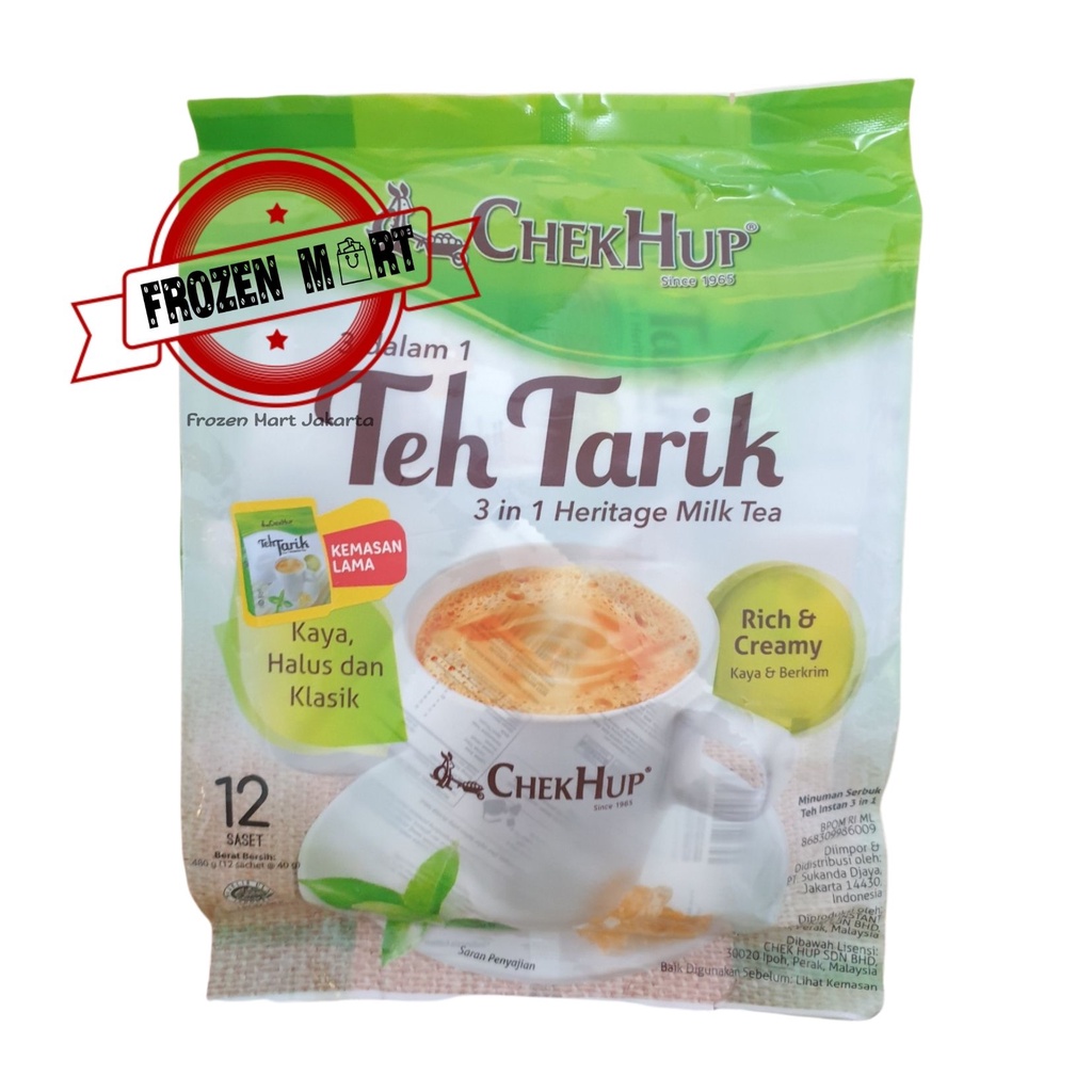 Jual ChekHup 3in1 Teh Tarik Malaysia Chek Hup Milk Tea 480gr | Shopee ...